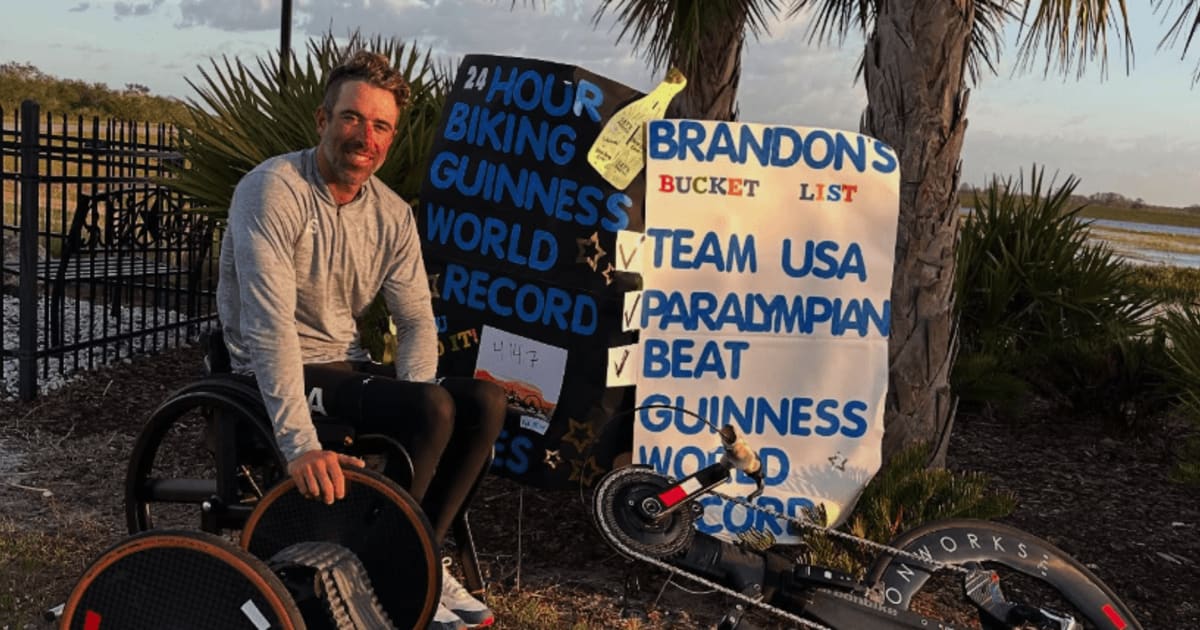 Roundup: Brandon Lyons Breaks World Record With 414.71 Miles in 24 Hours | U.S. Paralympics Cycling